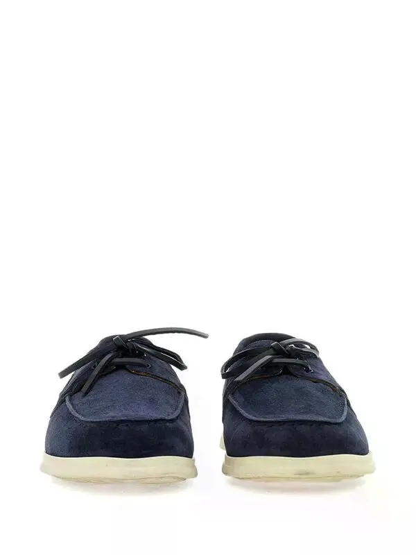 DUCA DEGLI ABRUZZI Suede Lace-up Loafers