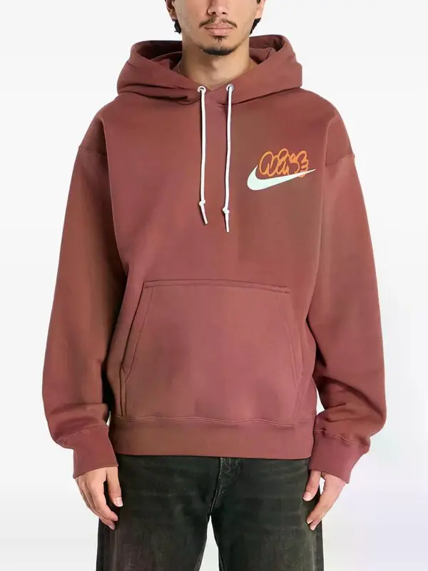 Nike Solo Swoosh Fleece Hoodie - Brown