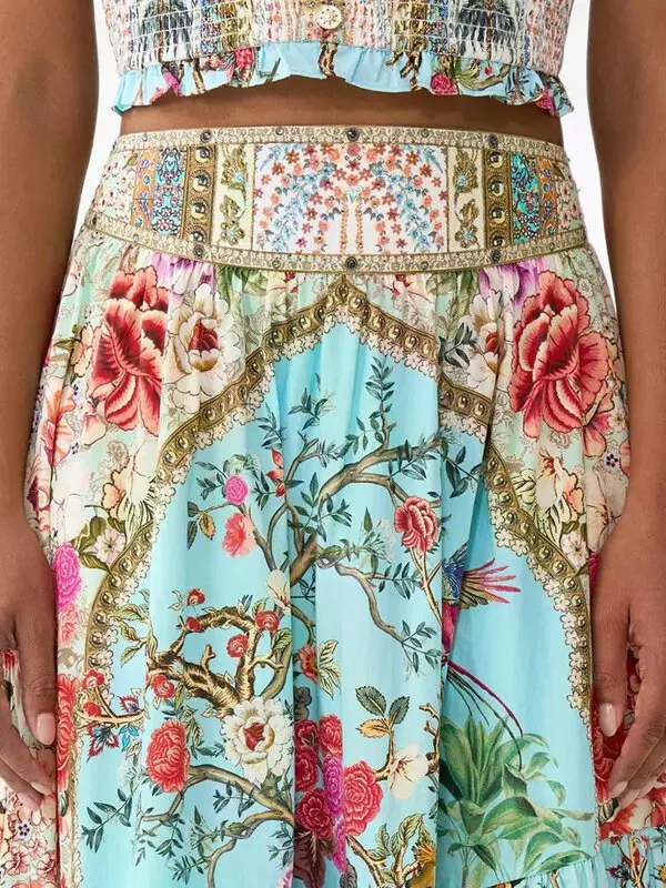 Camilla Sultans And Queens Maxi Skirt - Blue