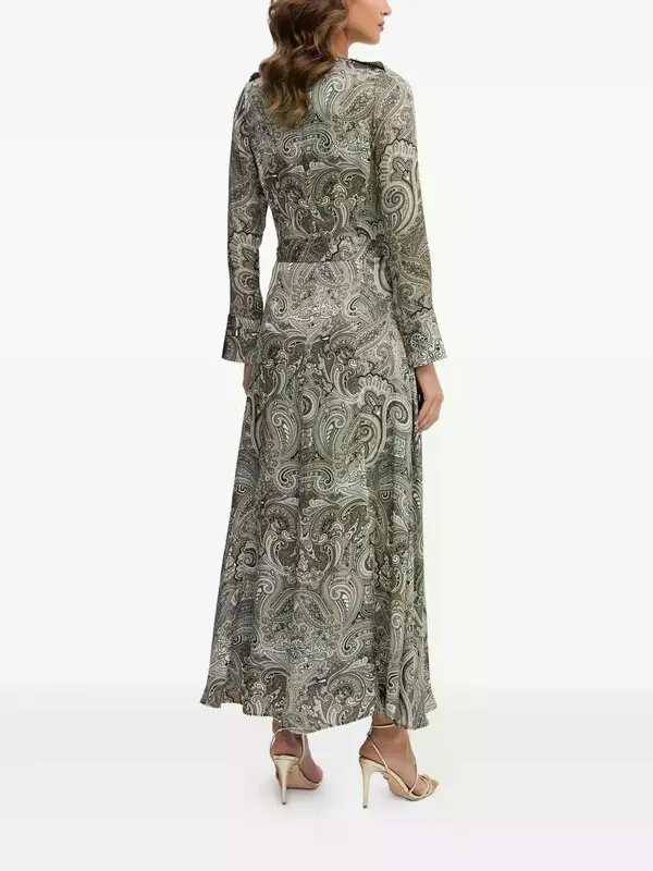 MARCIANO Paisley Buttoned Maxi Dress