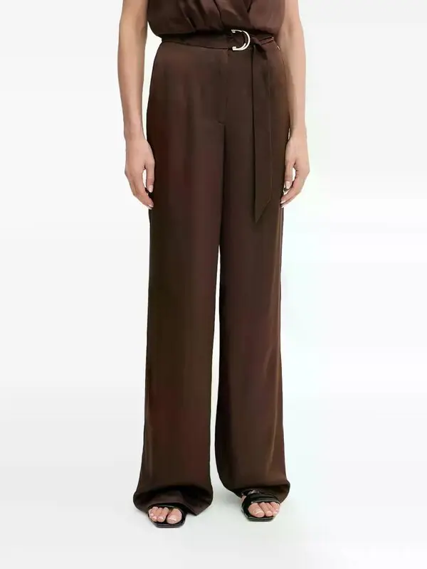 MARCIANO Wide-leg Trousers With Logo Plaque