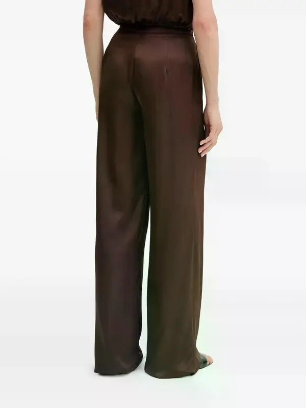 MARCIANO Wide-leg Trousers With Logo Plaque