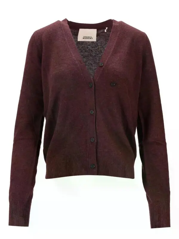 Isabel Marant Étoile Burgundy Carline Buttoned Cardigan - Red