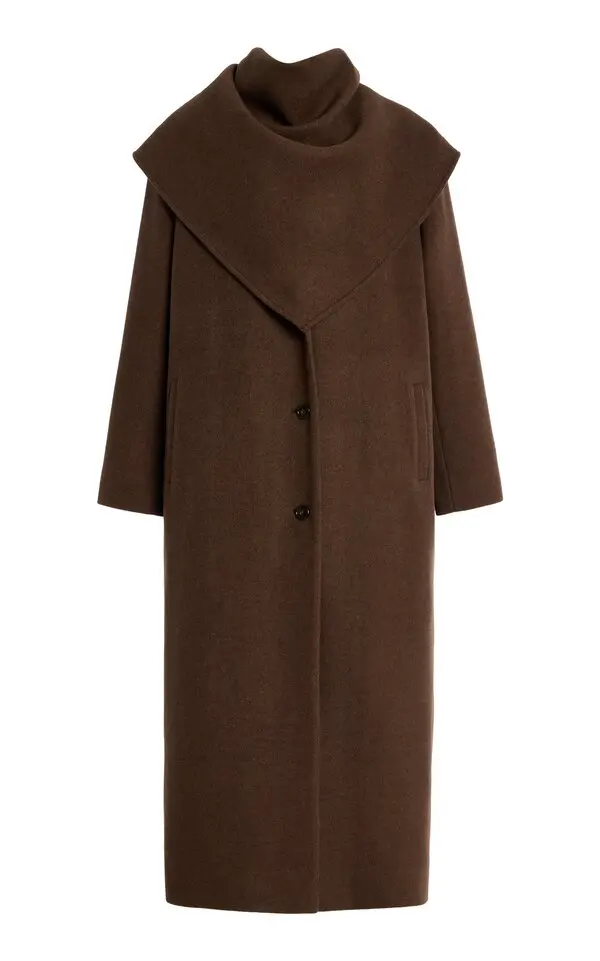 THE GARMENT Clooney Oversized Wool-blend Coat - Brown