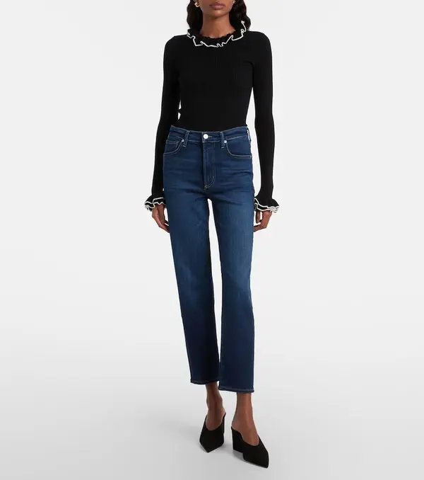 Citizens Of Humanity Caia Cropped Straight Leg Jeans