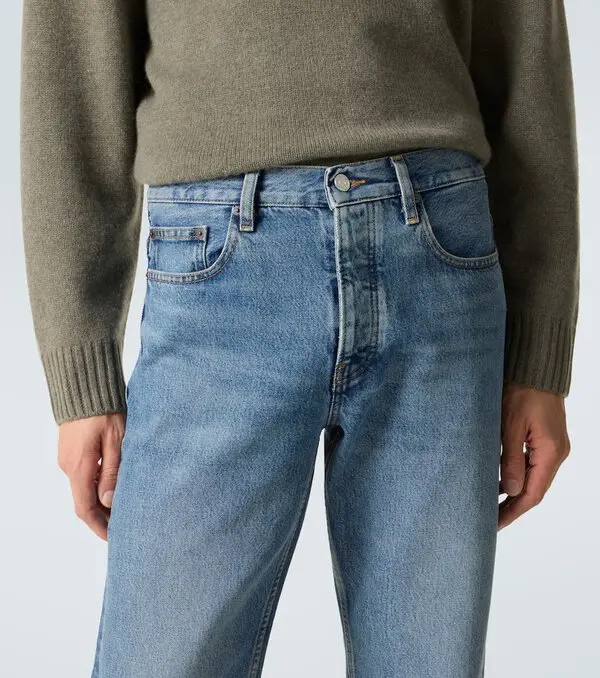 FRAME Mid-rise Straight Jeans In 'outfield