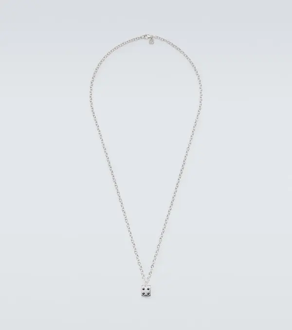 SYDNEY EVAN 14kt White Gold Diamond Charm Necklace - Silver