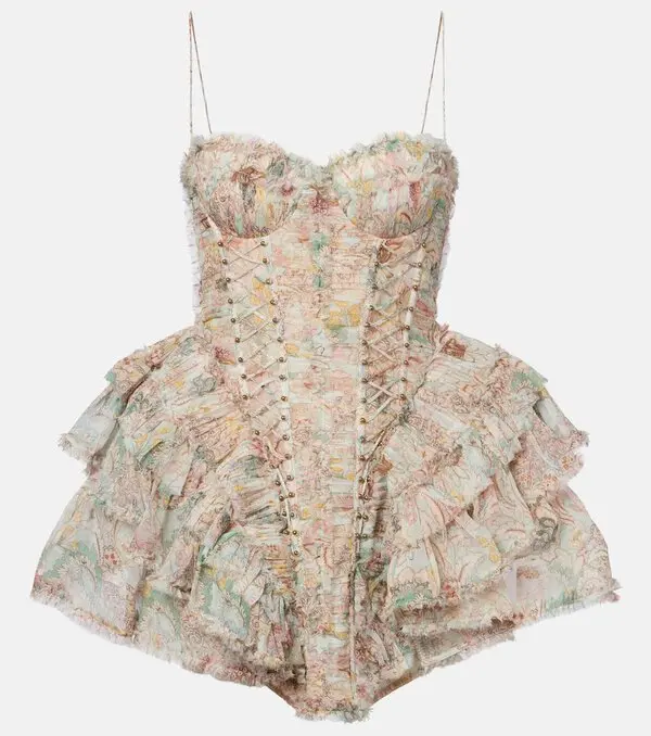Zimmermann Floral Silk Mini Dress