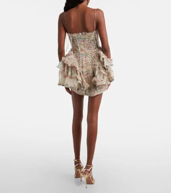 Zimmermann Floral Silk Mini Dress