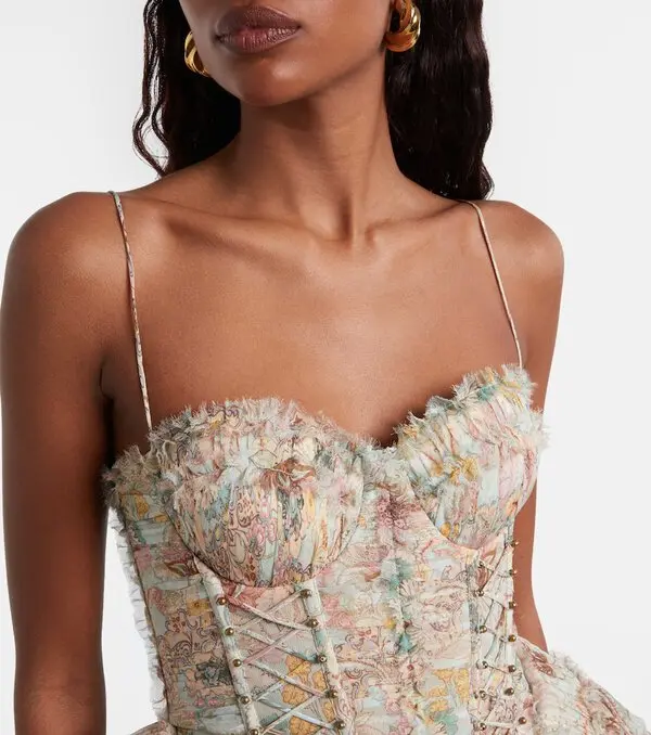 Zimmermann Floral Silk Mini Dress