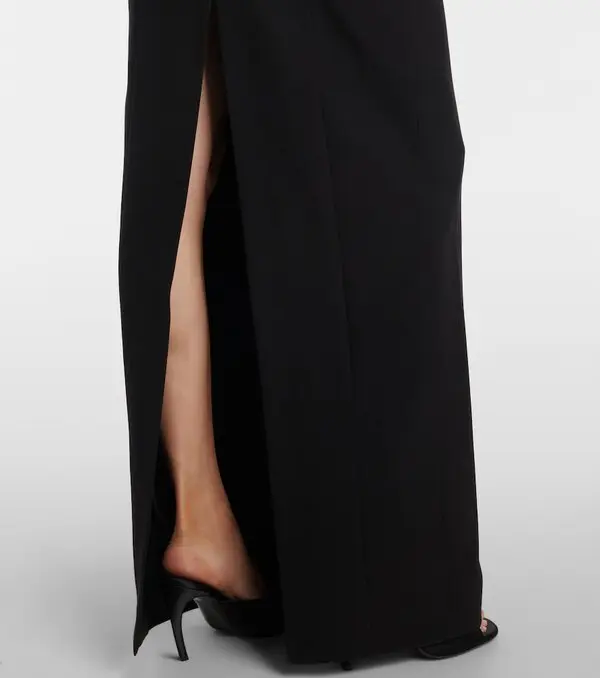 Attico Feather-trimmed Gown