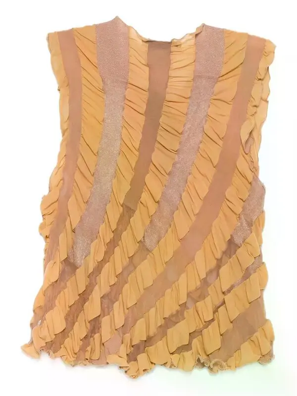 ANNI SALONEN Ruffled Sleeveless Top