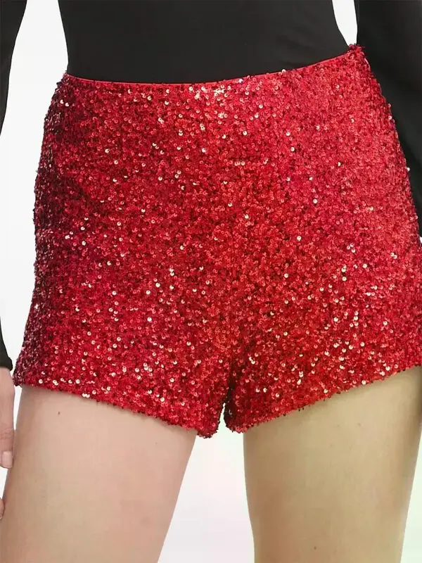 NEVER FULLY DRESSED Sequin Embellished Zip Fastening Shorts