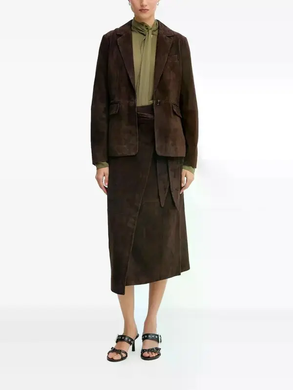 NEVER FULLY DRESSED Wrap Midi Skirt