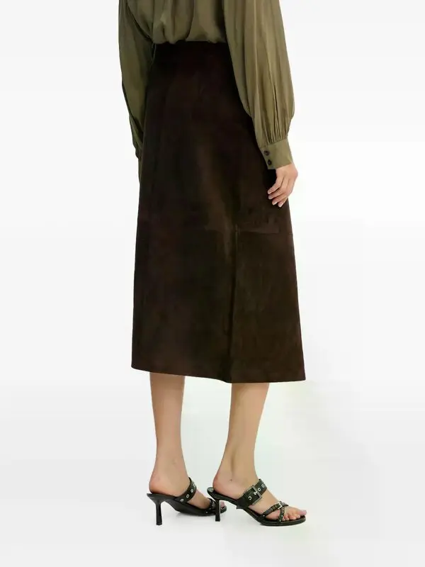 NEVER FULLY DRESSED Wrap Midi Skirt