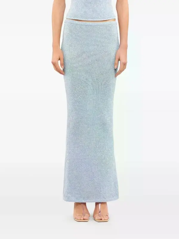 ASTA RESORT Carolina Cotton Skirt - Blue