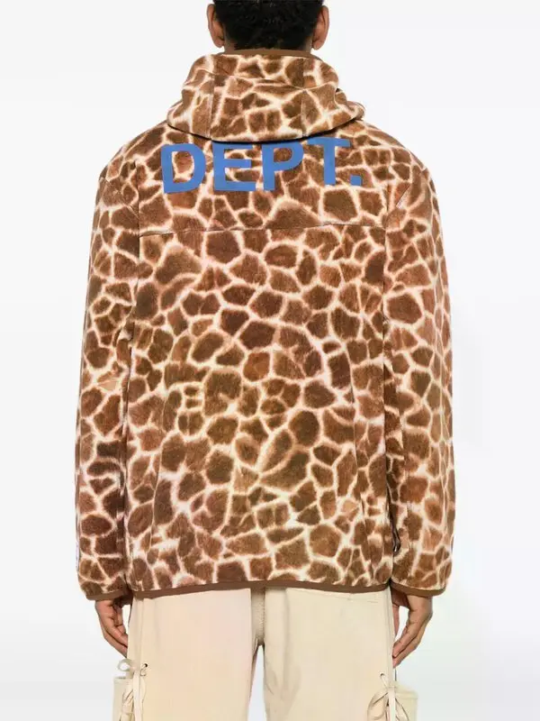 GALLERY DEPT. Giraffe Print Fleece Hoodie