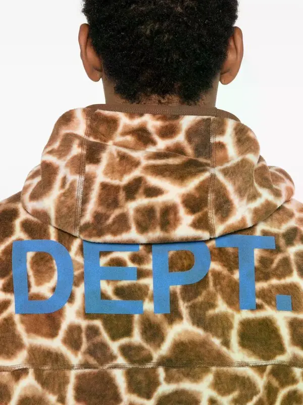 GALLERY DEPT. Giraffe Print Fleece Hoodie