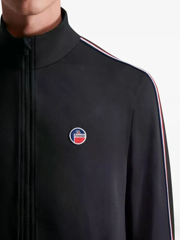 Fusalp Mariozip Striped-sleeve Sweatshirt - Black