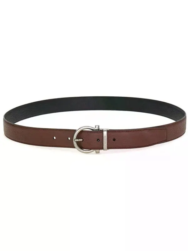 FERRAGAMO Reversible And Adjustable Belt - Brown