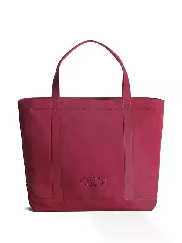 Maison Kitsuné Fox Head Tote Bag - Red