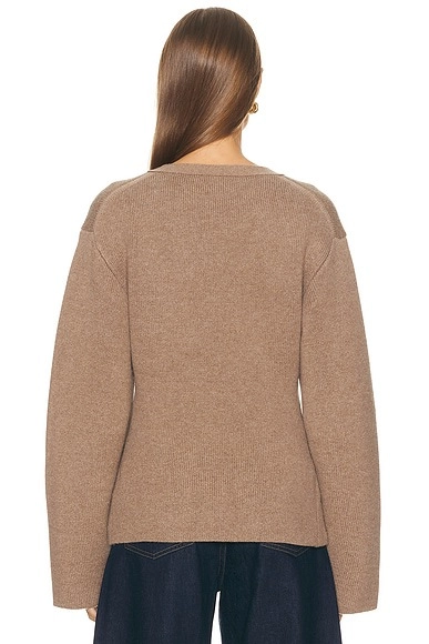 EAVES Sophie Structured Cardigan - Pecan