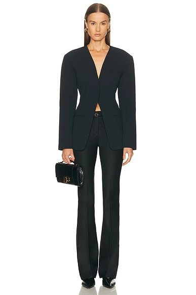 EAVES Polished Crepe Blazer