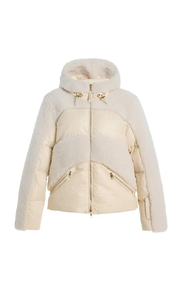 Bogner Dana Shearling-trimmed Down Ski Jacket - Ivory