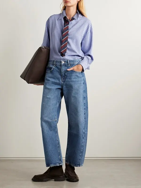 LA LIGNE The Megalyn Barrel-leg Jeans