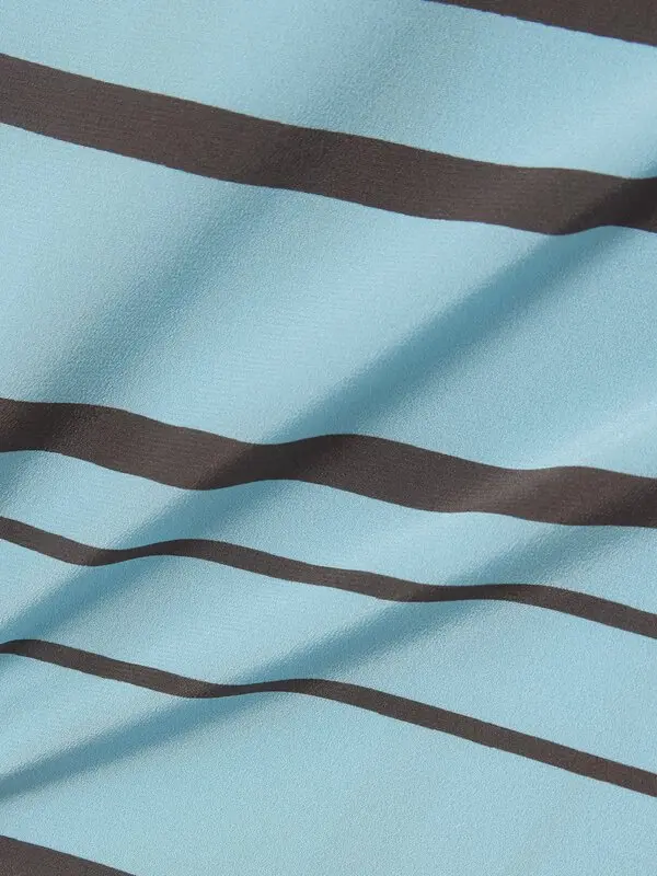 SIR. Rioja Striped Silk-crepe Mini Wrap Skirt