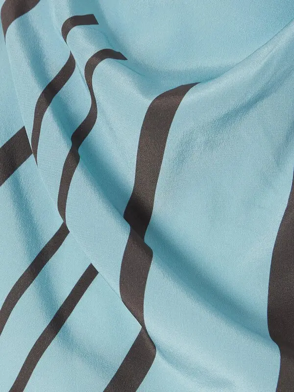 SIR. Rioja Embellished Striped Silk-crepe Halterneck Top