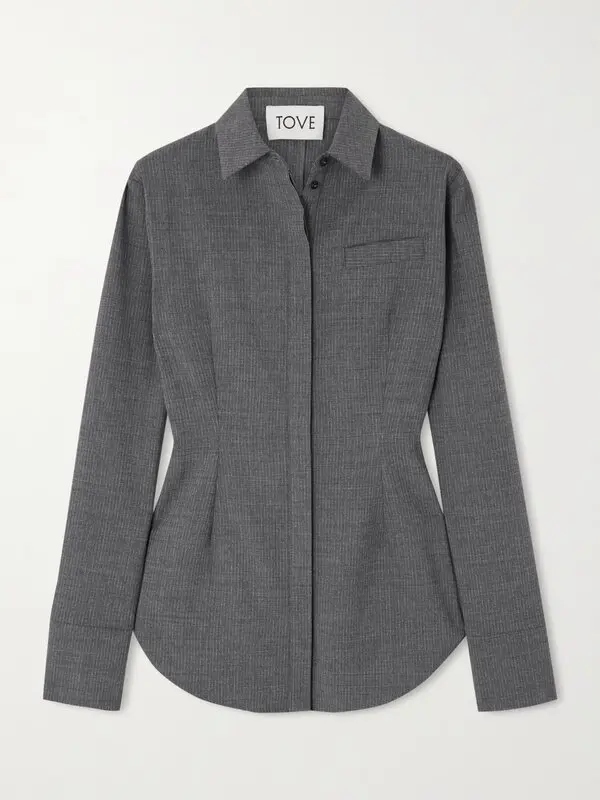 Tove Elvin Woven Shirt - Gray