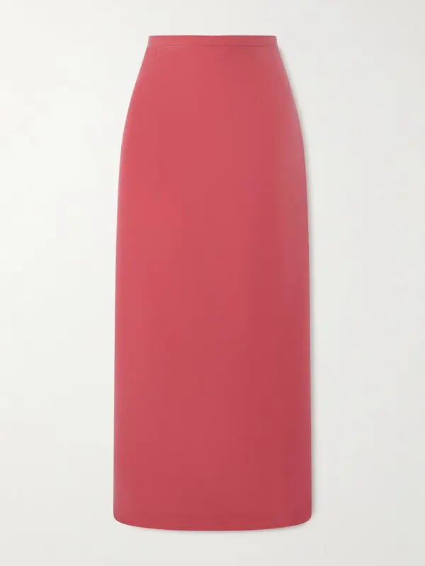 Bernadette Norma Taffeta Maxi Skirt - Red