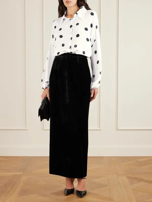 Bernadette Velvet Maxi Skirt