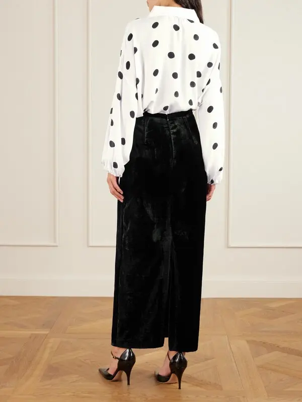 Bernadette Velvet Maxi Skirt