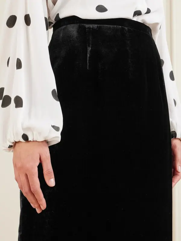 Bernadette Velvet Maxi Skirt