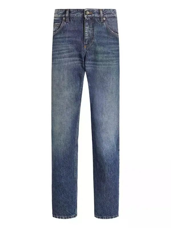 Dolce & Gabbana Logo Plaque Five Pocket Jeans
