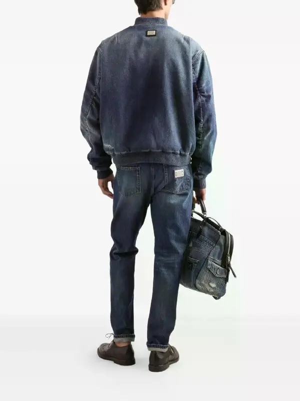 Dolce & Gabbana Logo Plaque Five Pocket Jeans