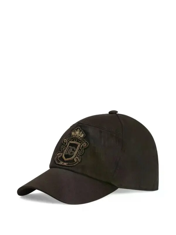 Dolce & Gabbana Logo Embroidered Cap - Brown