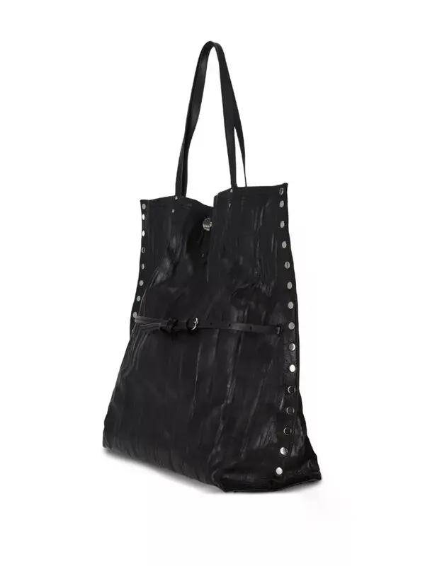 ZANELLATO Medium A Spasso Allacciata Tote Bag - Black