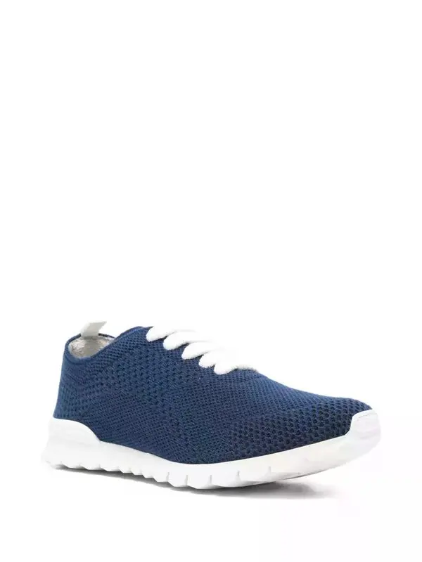 Kiton Knitted Lace-up Sneakers