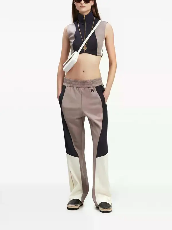 Palm Angels Monogram Cropped Track Vest