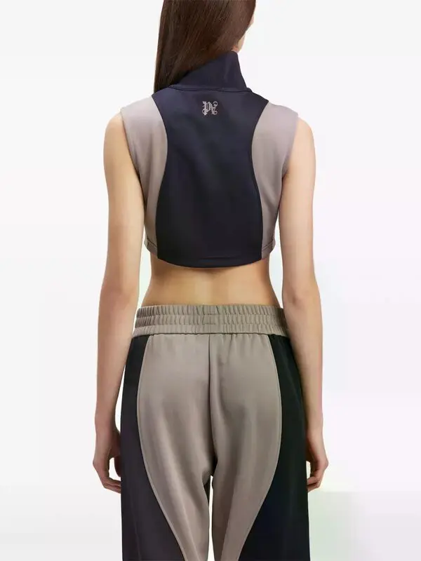 Palm Angels Monogram Cropped Track Vest
