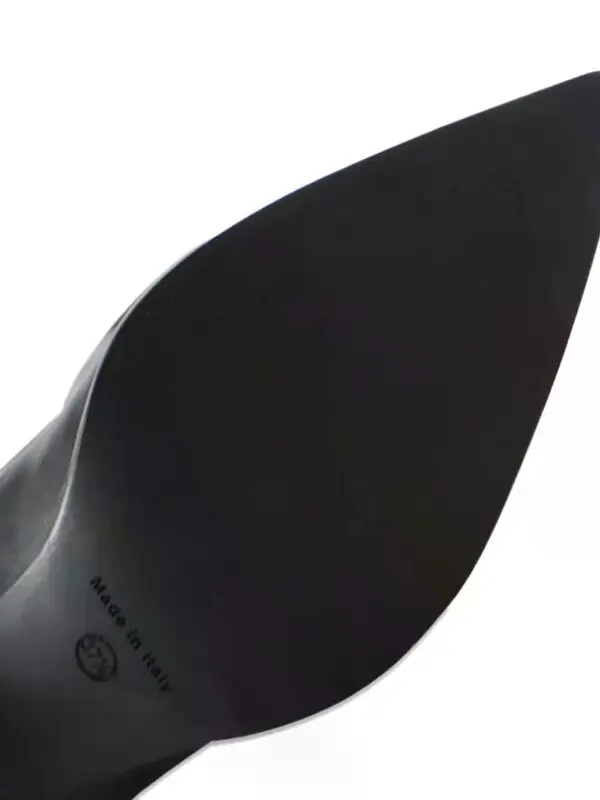NOTABENE 60mm Yolanda Pointed Leather Boots - Black