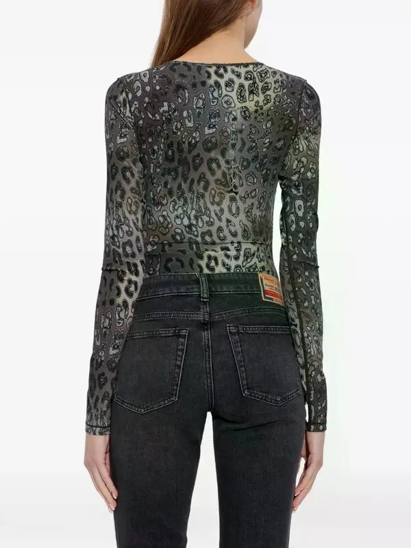 DIESEL® All-over Print Long-sleeve Bodysuit