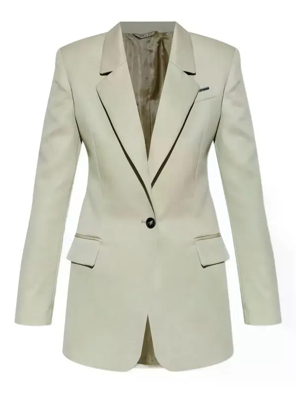 Attico Single-breasted Blazer - Neutrals