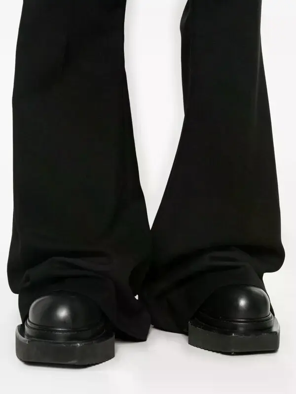 Rick Owens Embellished Flared Wool Trousers