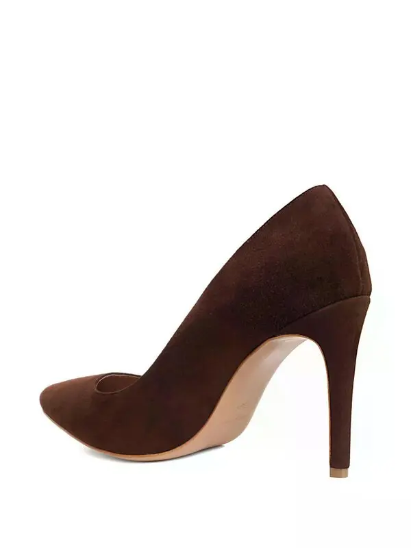 GINISSIMA 95mm Alice Pointed-toe Suede Pumps