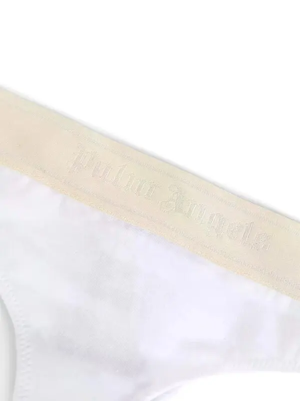 Palm Angels Logo-tape Stretch-cotton Thong