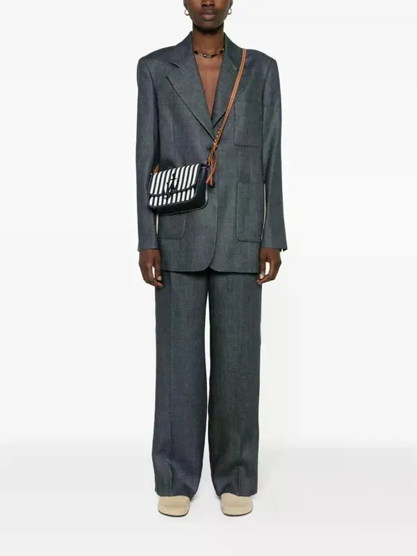 Palm Angels Single-breasted Linen Blazer